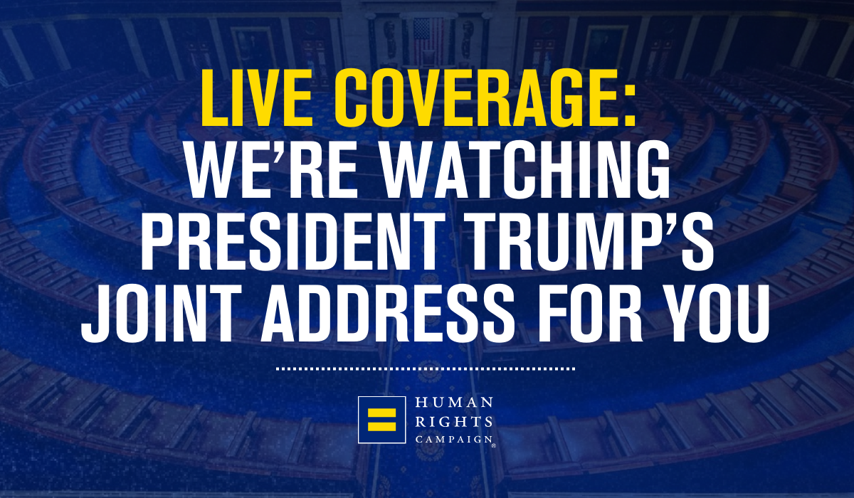 HRC | Live Coverage: We’re Watching President Trump’s Joint Address…