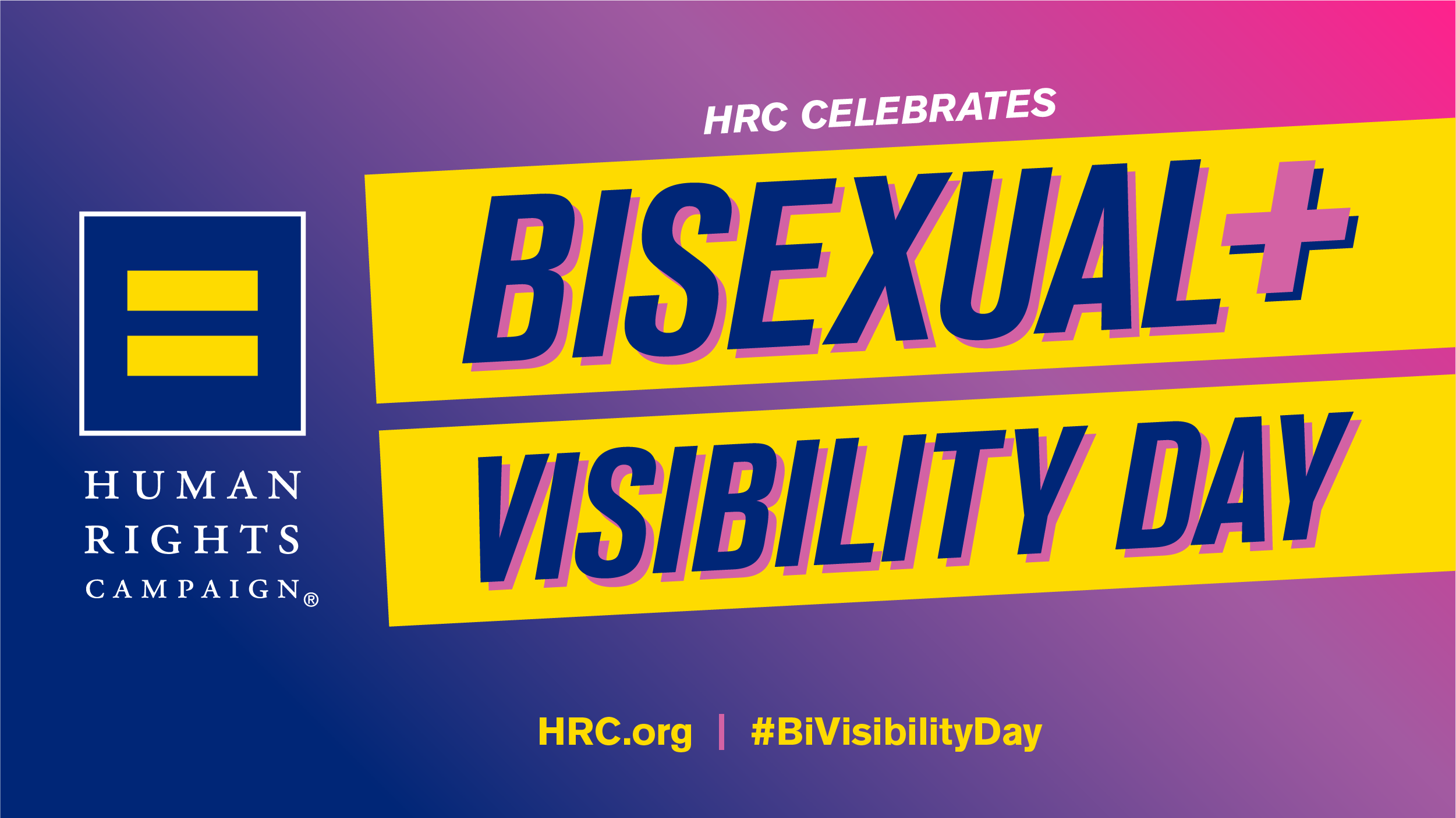 HRC | HRC Celebrates Bi+ Visibility Day 2021
