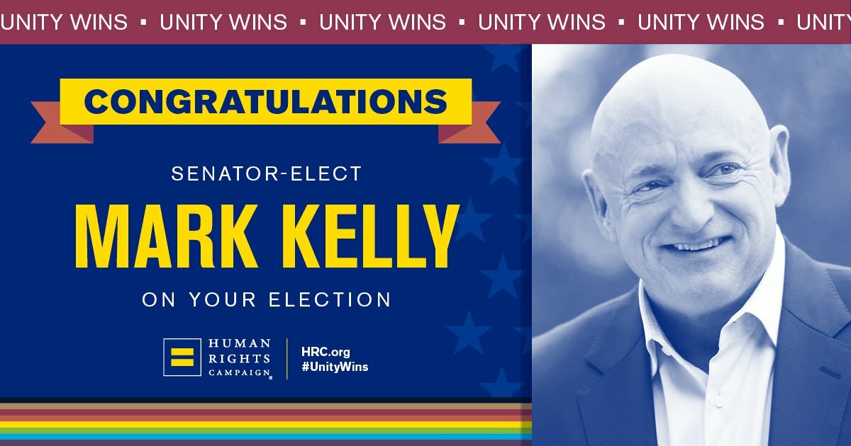 HRC | Victory for HRC-Backed Capt. Mark Kelly