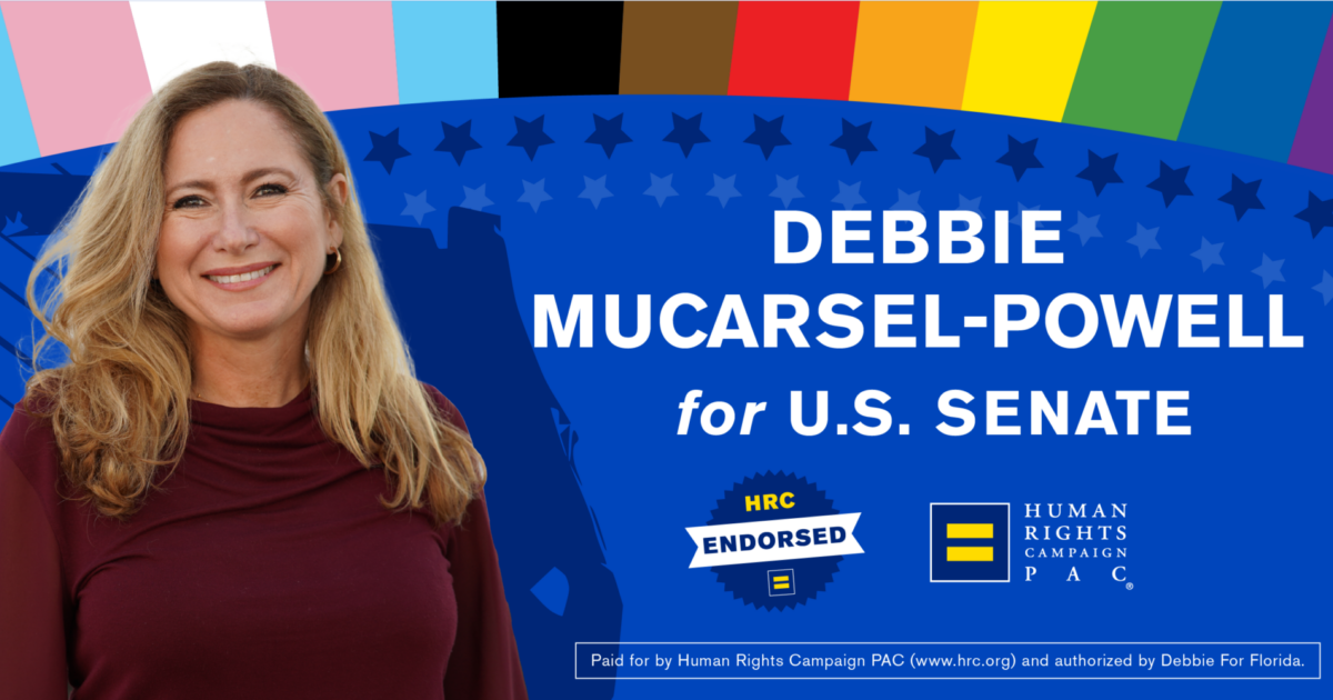 HRC | Human Rights Campaign PAC Endorses Former Congresswoman Debbie…