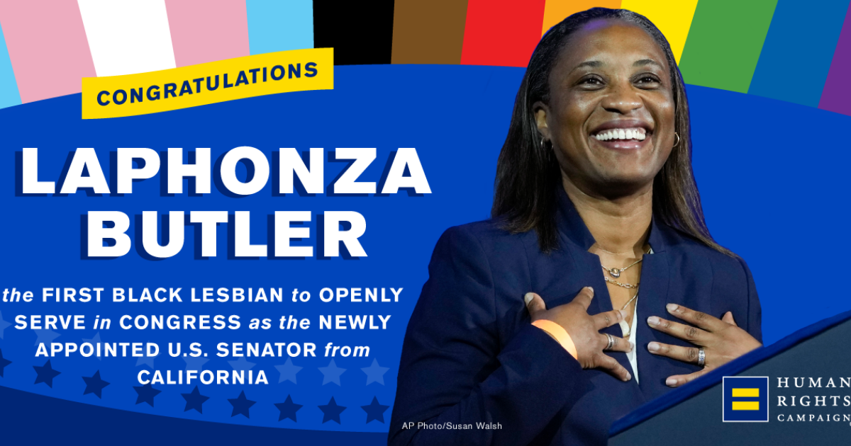 HRC | Human Rights Campaign Hails Appointment of Laphonza Butler to…