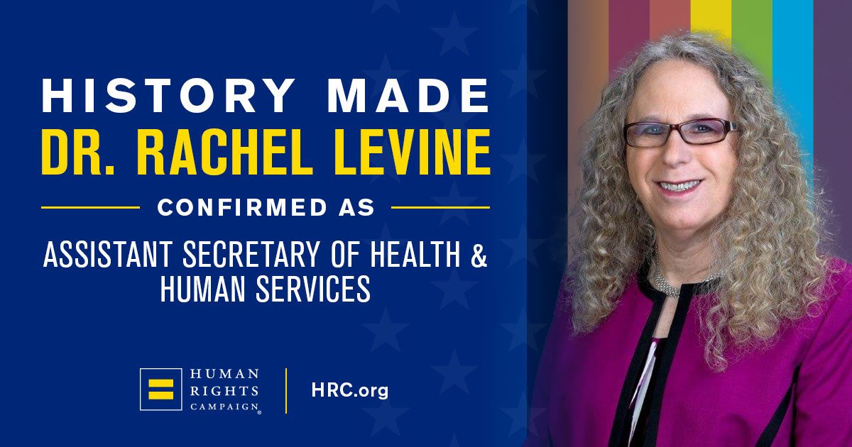 Dr. Rachel Levine Makes History as First Openly Transgender Senate ...