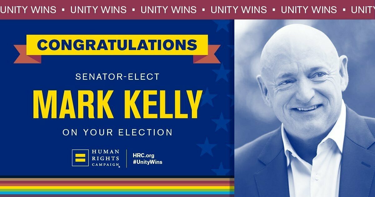 Victory for HRC-Backed Capt. Mark Kelly - Human Rights Campaign