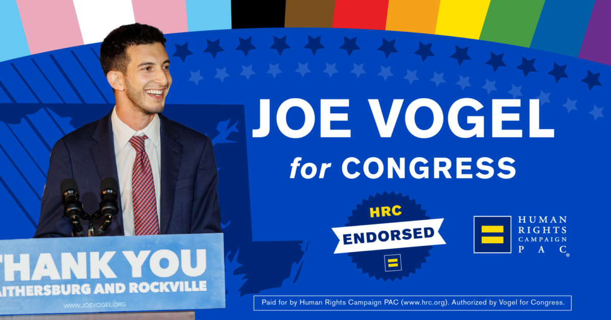 Human Rights Campaign PAC Endorses Maryland Delegate Joe Vogel for ...