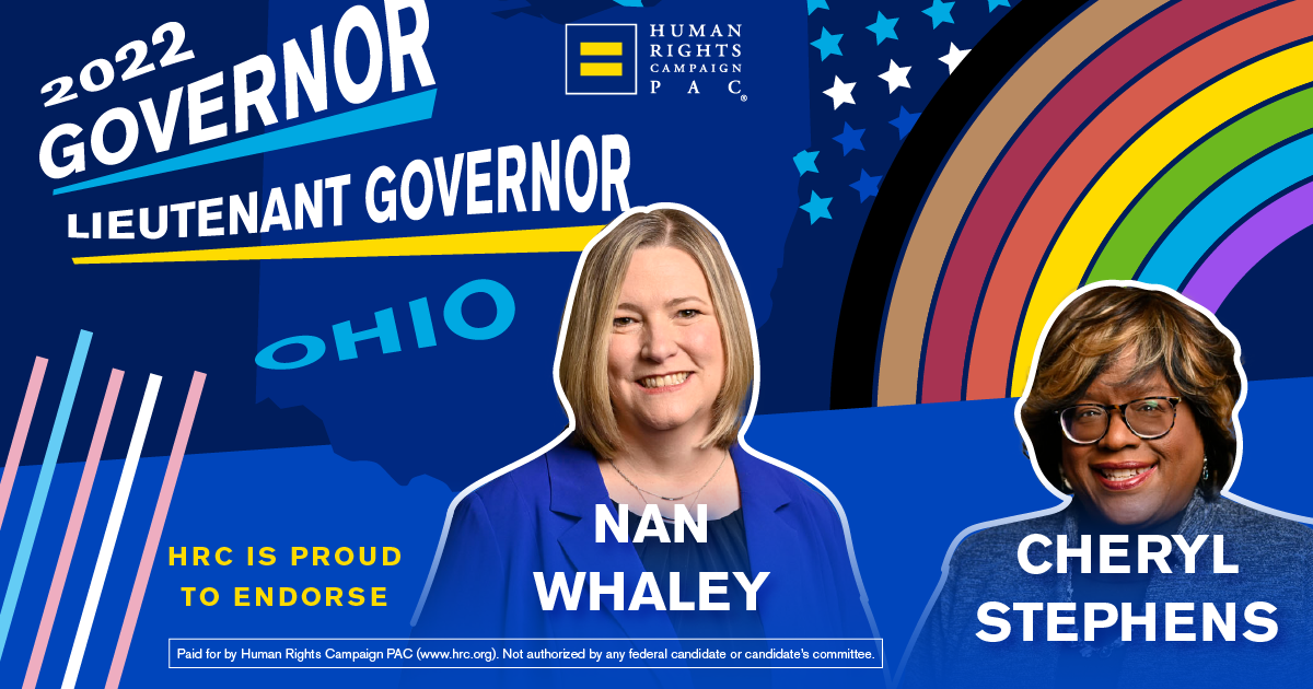 Human Rights Campaign Endorses Nan Whaley for Ohio Governor - Human ...
