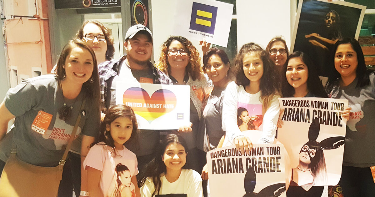 HRC Joins Ariana Grande on Tour in Texas to Advocate for LGBTQ Equality ...