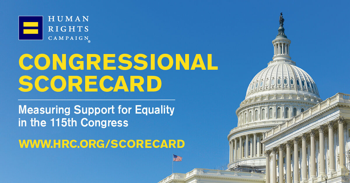 Human Rights Campaign Releases Scorecard of 115th Congress, Measuring ...