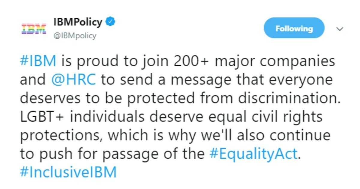 Companies Take to Twitter to Showcase Support for LGBTQ Workers - Human ...