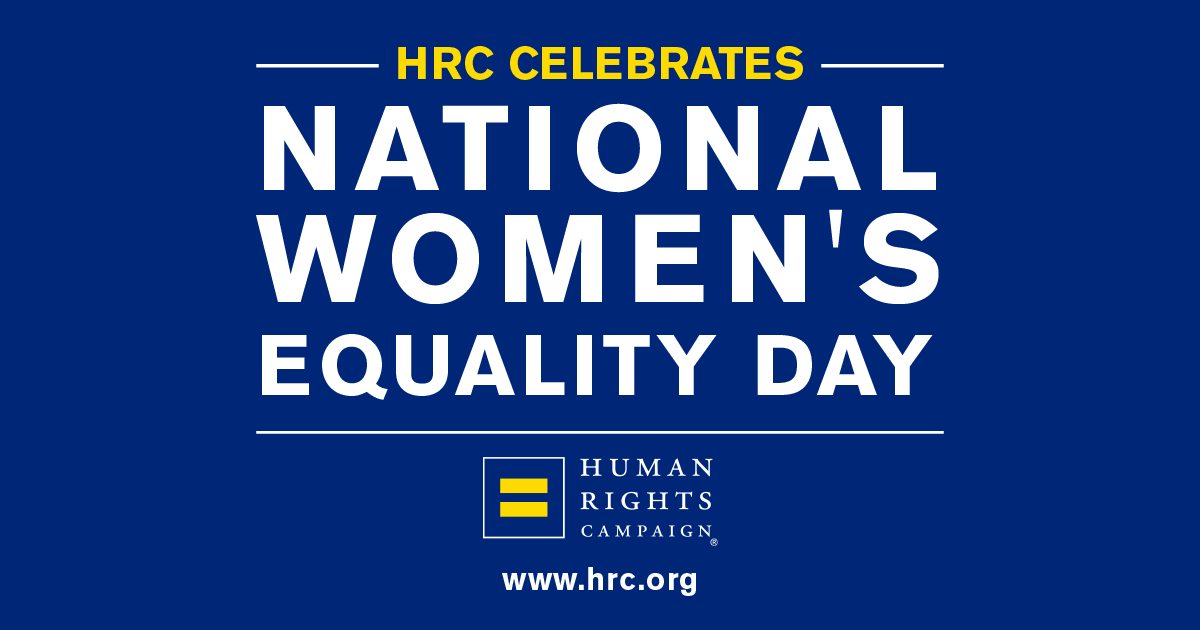 Marking National Women’s Equality Day - HRC