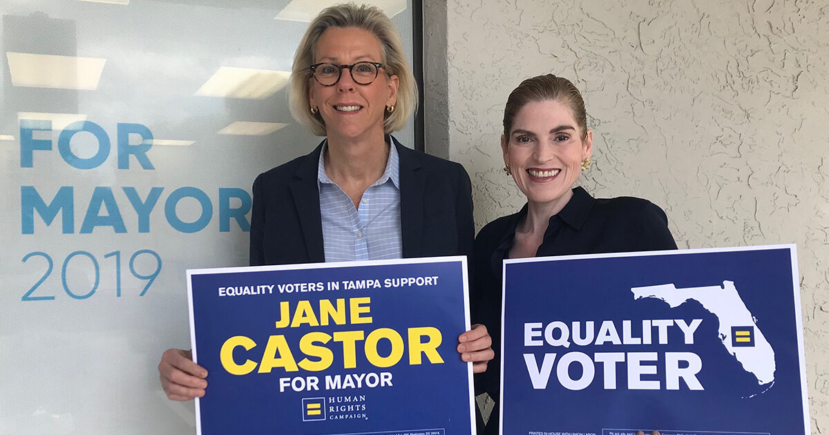 HRC and Equality Florida Action PAC Announce Support for Jane Castor ...